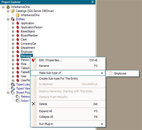 Llblgen Pro Designer Inheritance Mapping