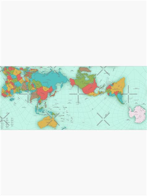 Authagraph World Map Premium Matte Vertical Poster