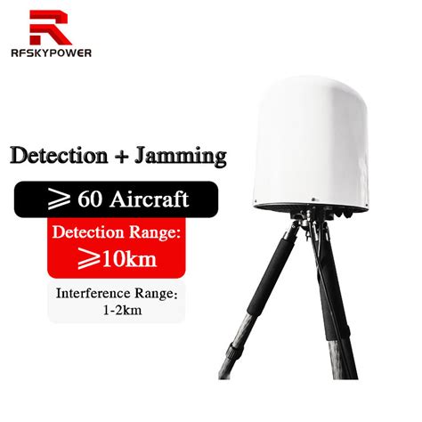 1 10km 360° Full Airspace Fixed Jamming Counter Uav Anti Drone Detector Drone Detector And