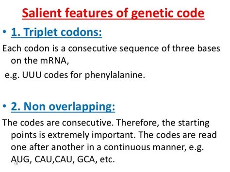 Lec 11 Level 3 De Genetic Code And Protein Biosynthesis