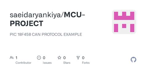 GitHub Saeidaryankiya MCU PROJECT PIC F CAN PROTOCOL EXAMPLE