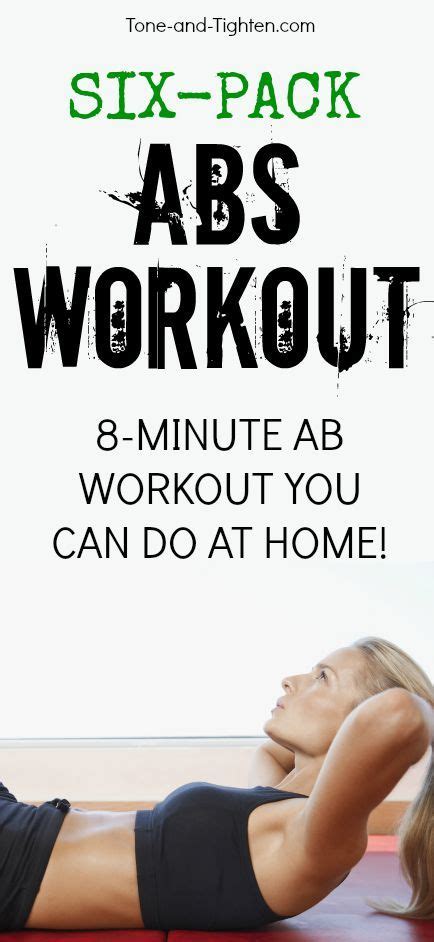 8 Pack Abs Workout Chart