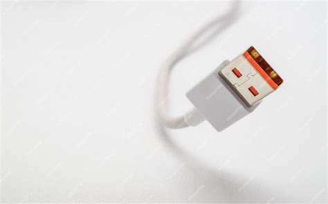 Premium Photo Usb Cable Plug Isolated On White Background