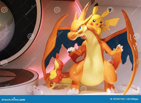 Pokemon Character Decoration Pikachu Riding A Charizard At The Pokemon Center Mega Tokyo In