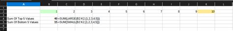 How To High Light Top And Bottom Values In Libreoffice Calc Data English Ask LibreOffice