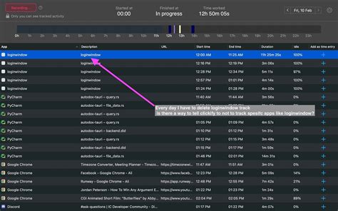 how to prevent clockify to not to track specific apps feedback