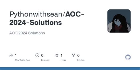 Github Pythonwithseanaoc 2024 Solutions Aoc 2024 Solutions