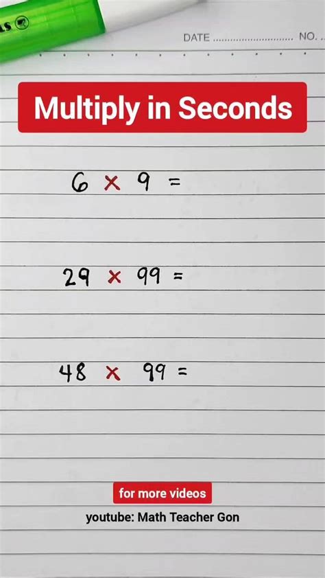 Fast Multiplication Hack By 9