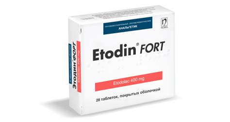 Etodin Fort 400mg 28 Tablet | Dərmanlar | Məhsullar | Nobel