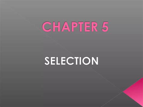 Bft223 Chapter 5 Selection Ppt