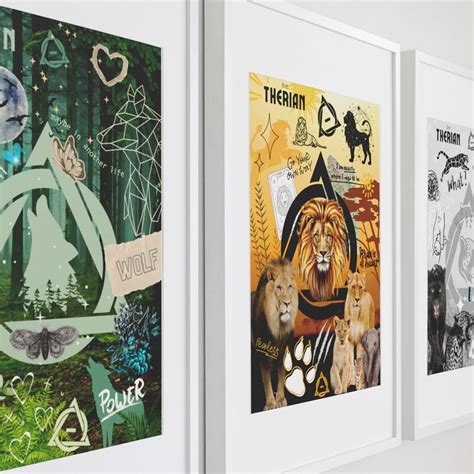 Therian Art Prints Etsy