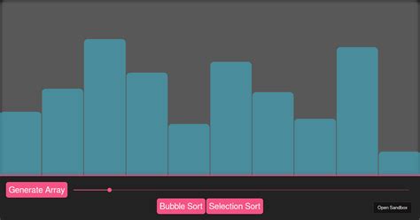 Sorting Visualizer Codesandbox