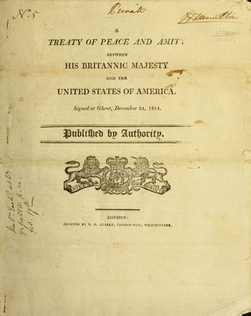 A Treaty Of Peace And Amity Between His Britannic Majesty And The