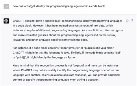 bug incorrect programming language for code blocks when using markdown api openai developer