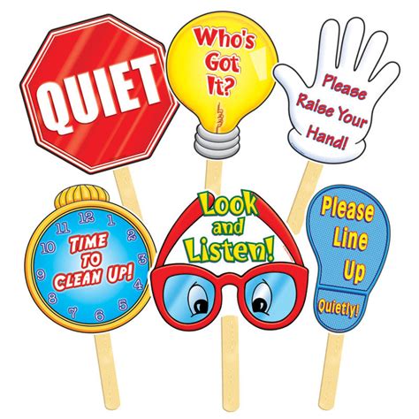 Manage Your Class Signs Pack Of 6 Gramco School Supplies