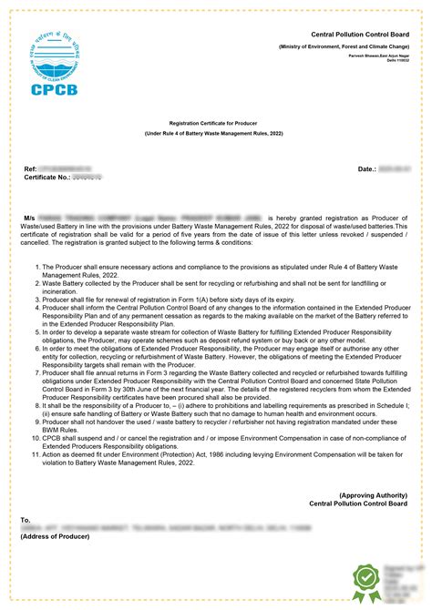 Epr Certificate Apply Online Check Process Cost Documents