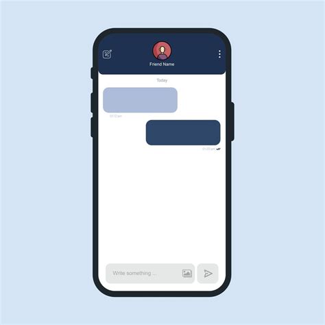 Editable Phone Chat Mockup Bubble Mockup Of Mobile Messenger Smartphone Chatting Sms App