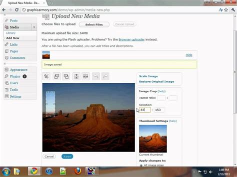 wordpress image resize youtube