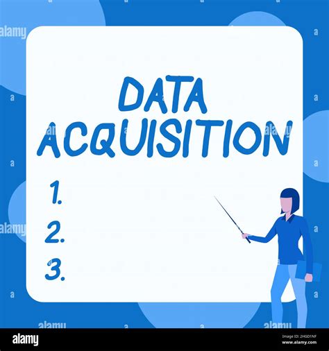Sign Displaying Data Acquisition Internet Concept Way To Obtain