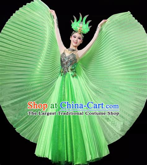 Sapphire Blue Opening Dance Large Swing Skirt Dance Costume Large Party