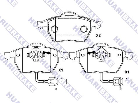 Brake Pad Set 4b0 698 151 M Fujian Huari Automotive Parts Co Ltd