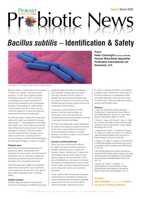 Bacillus Subtilis Identification And Safety Docslib