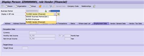 Employee As Business Partner Vendor SAP Community