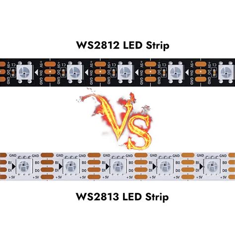 ws2812 vs ws2813 led strip light led strip manufacturer