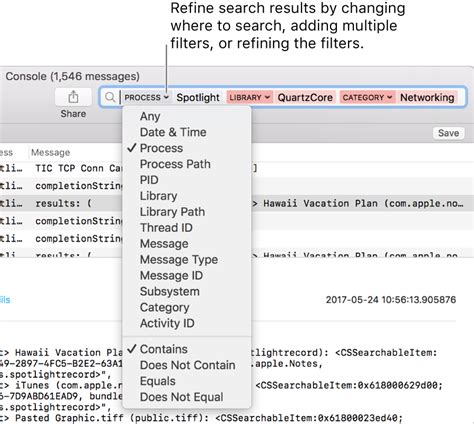 Find Log Messages And Activities In Console On Mac Apple Support