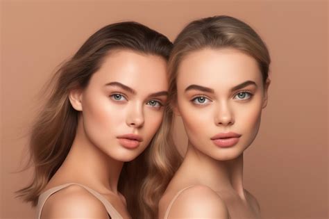 Premium Photo Two Black Dark Skin Female Models Are Wearing A Black