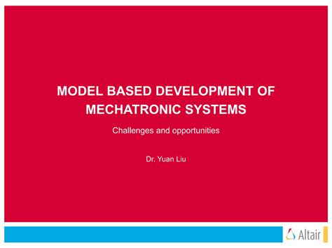 Techshanghai2016 Model Based Development Of Mechatronic Systems Pdf Computer Software And