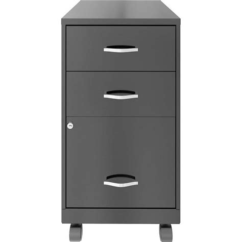 Latitude Run® Steel 3 Drawer Organizer Cabinet With Drawer Extension Glide Suspension