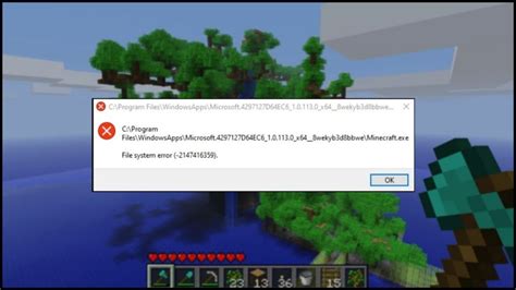 How To Fix Minecraft Installer File System Error In SOLVED