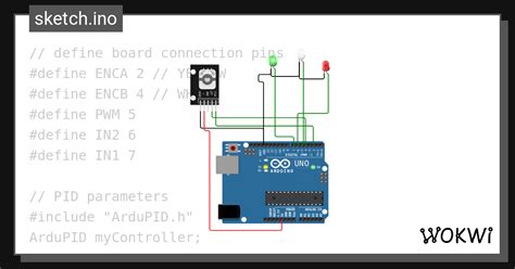 D Setpoint 1 Encoders And PID Librarys Wokwi ESP32 STM32 Arduino