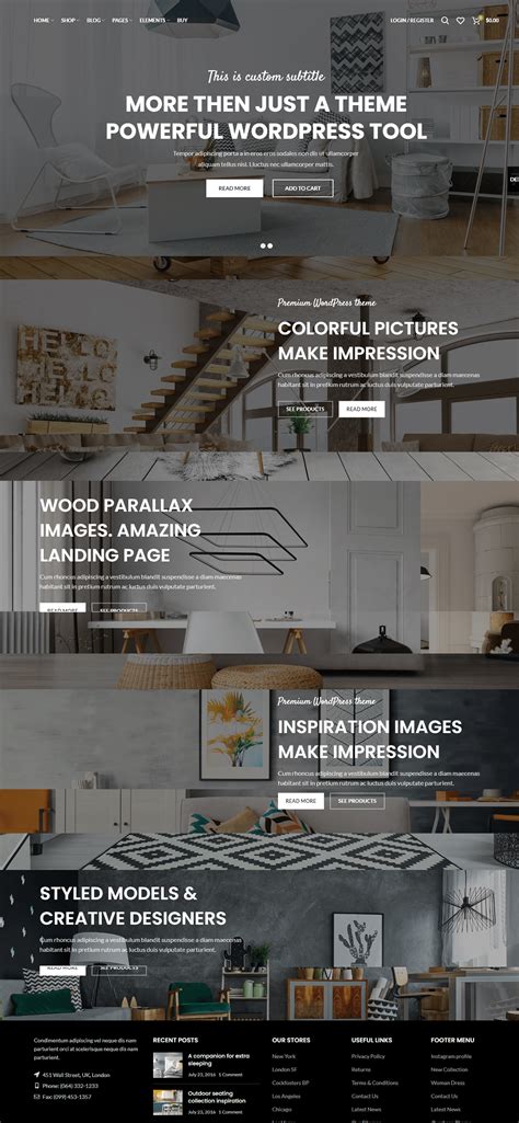 Parallax Layout Woodmart Ecommerce Behance