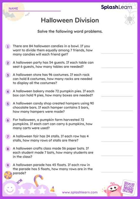 Grade 3 Problem Solving Division