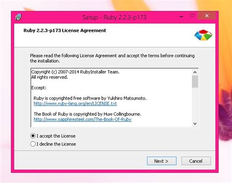cara install ruby di windows