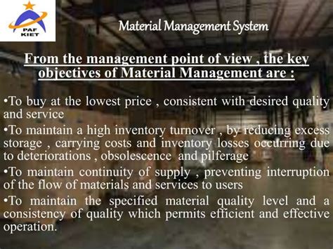 Material Management System Ppsx