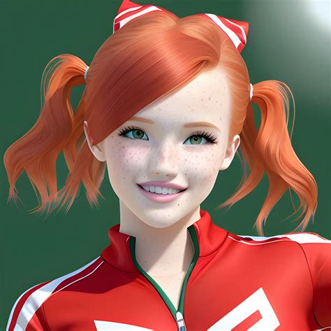 Bella Thorne Dove Cameron Face Morph 3d Red Hair Green Eyes