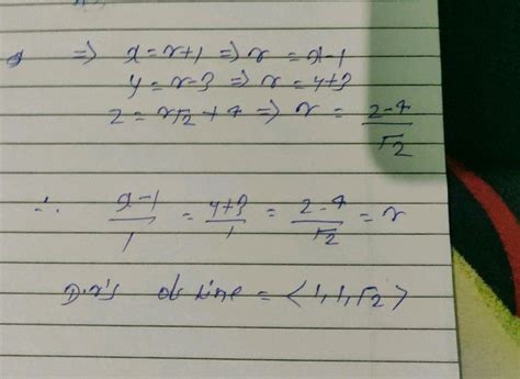 Any Point On A Line Has The Coordinalts R R R Sqrt Where R Is