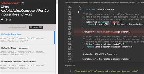 Php Class Is Not Found With Viewcomposer In Lravel Stack Overflow