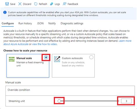 Azure Stream Analytics 자동 스케일링 스트리밍 단위 Azure Stream Analytics