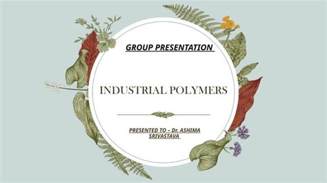 Industrial Polymers Engineering Chemistrypptx