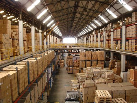 Download Modern Warehouse Interior View Wallpaper