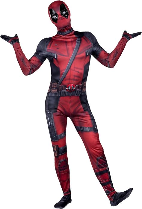 Heropup Deadpol Adults And Teens Deluxe Zentai Halloween Deadpol And