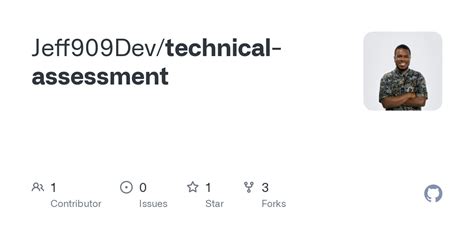 Github Jeff909devtechnical Assessment