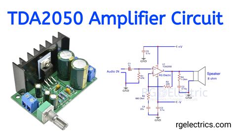 Tda2050 32w Hi Fi Audio Amplifier Circuit — Rg Electrics