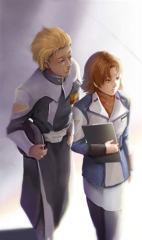 Dearka Elsman And Miriallia Haw Gundam And 2 More Drawn By Kuriko