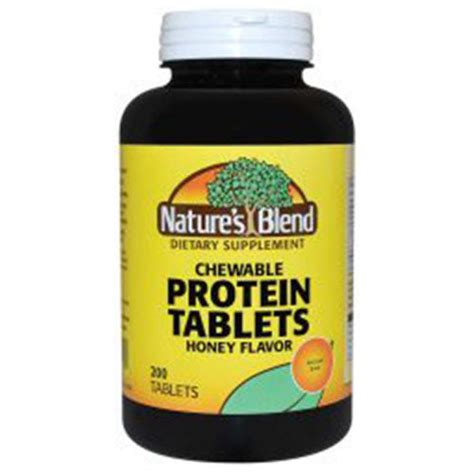 Buy Protein Tablets Chewable Honey Flavor Chewable 200 Tabs By Nature