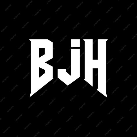Premium Vector Bjh Letter Logo Design For Technology Company Bjh Logo